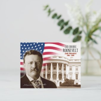 Theodore Roosevelt - 26th President of the U.S. Postcard | Zazzle