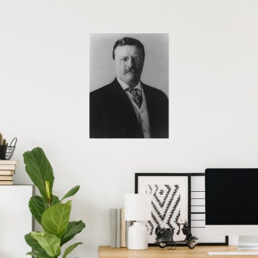 Theodore Roosevelt Portrait Poster | Zazzle