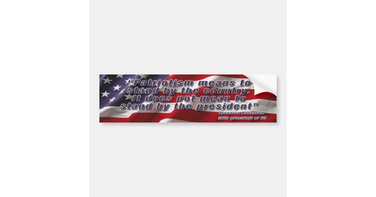 Theodore Roosevelt Quote Bumper Sticker | Zazzle