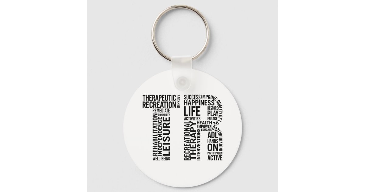 Therapeutic Recreation Therapist Keychain | Zazzle