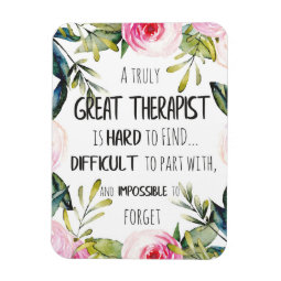 Therapist Appreciation Gift Thank you Quote Magnet | Zazzle