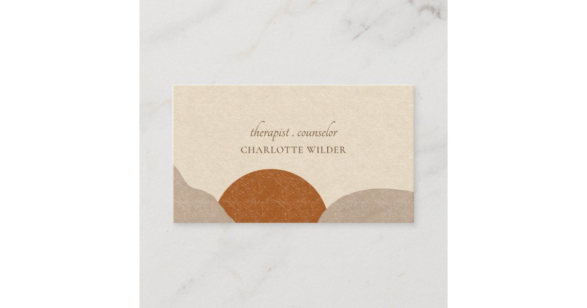 Therapist Counselor Business Card | Zazzle