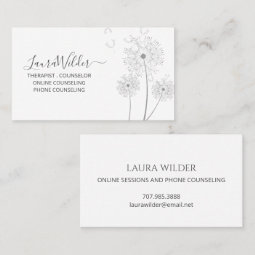 Therapist Counselor Business Card | Zazzle