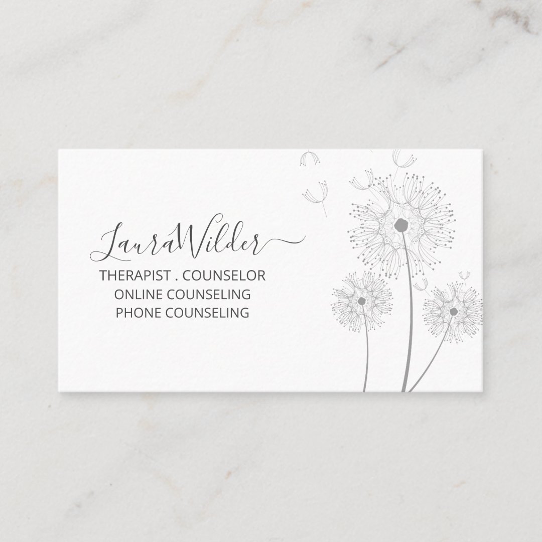 Therapist Counselor Business Card | Zazzle