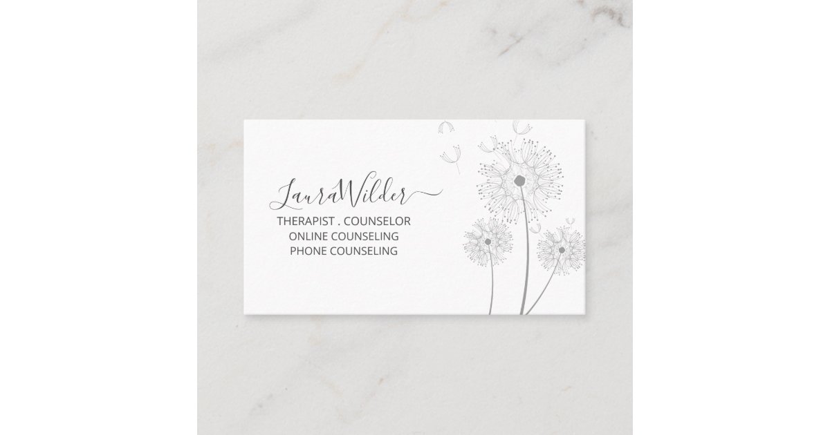 Therapist Counselor Business Card | Zazzle