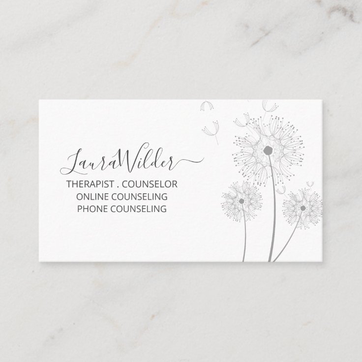Therapist Counselor Business Card | Zazzle