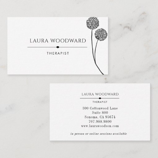 Therapist Counselor Business Card | Zazzle