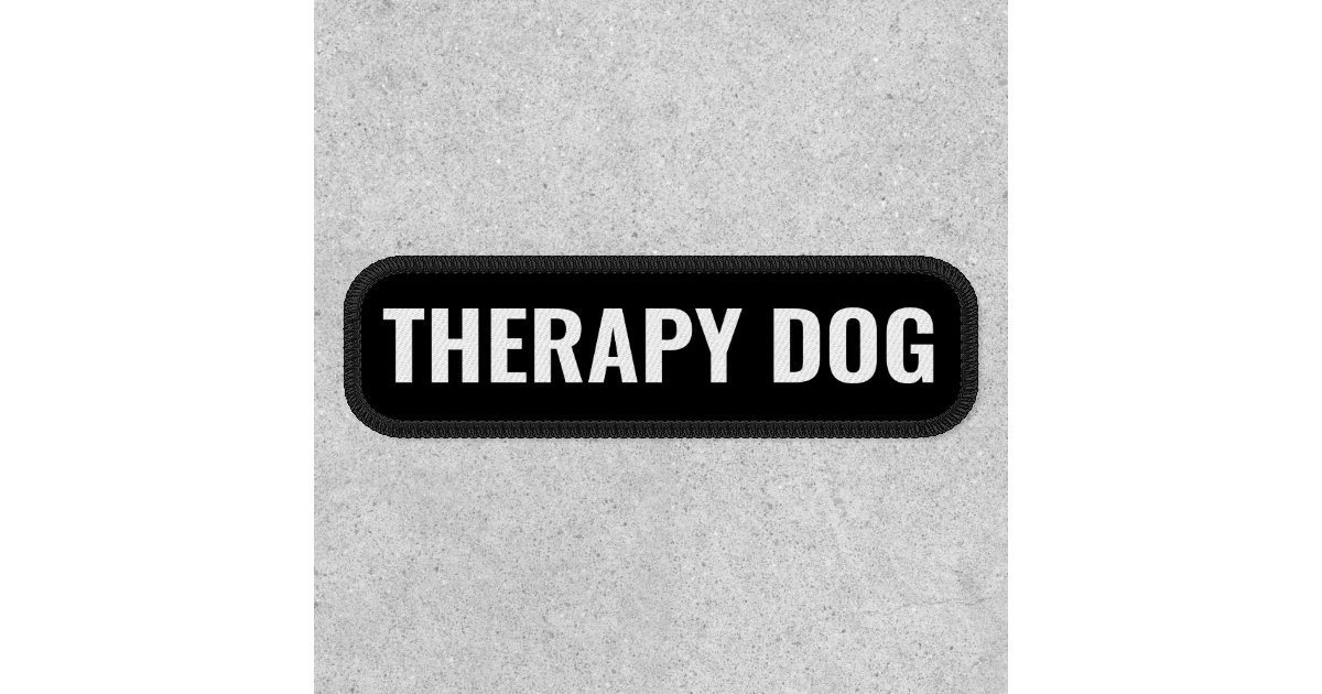 Therapy Dog Patch | Zazzle