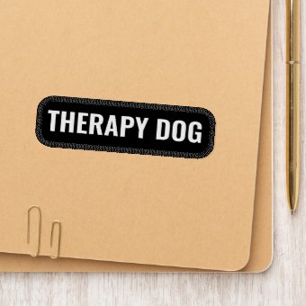 Therapy Dog Patch | Zazzle