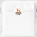 Therapy Dog Team Classic Round Sticker | Zazzle