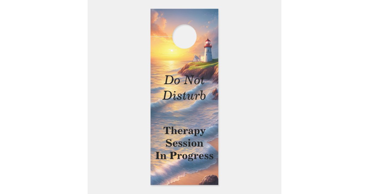 Therapy Session, Do Not Disturb Door Hanger | Zazzle