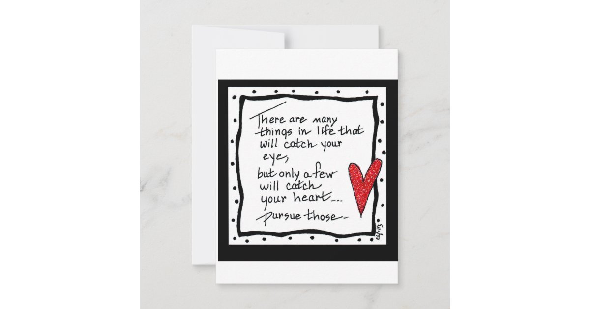 There are many things to catch your eye note card | Zazzle