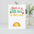 There Is A Little Taco In This Oven Pregnancy Gift Thank You Card | Zazzle