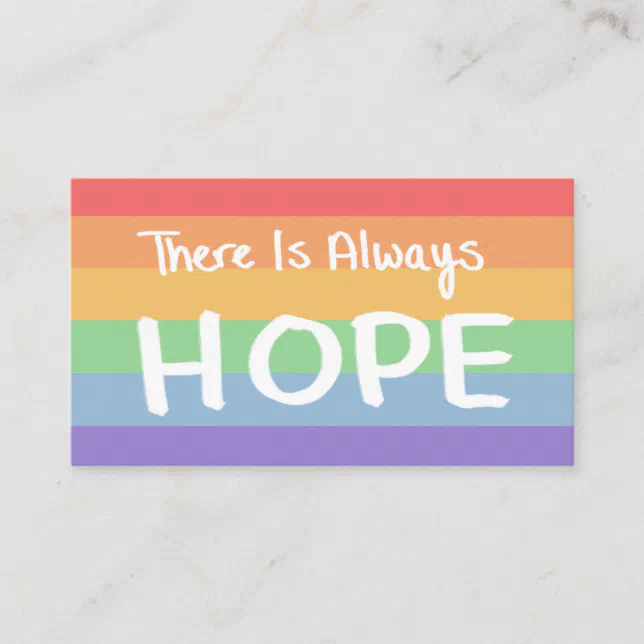 There Is Always Hope - Lifeline Card | Zazzle