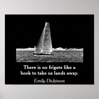 There is no frigate _ Emily Dickinson -art print | Zazzle