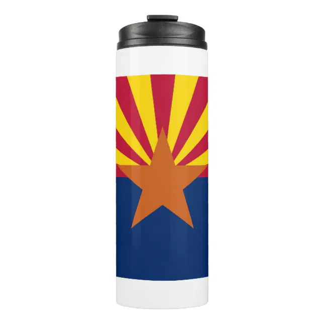 Thermal Tumbler with flag of Arizona State, USA | Zazzle