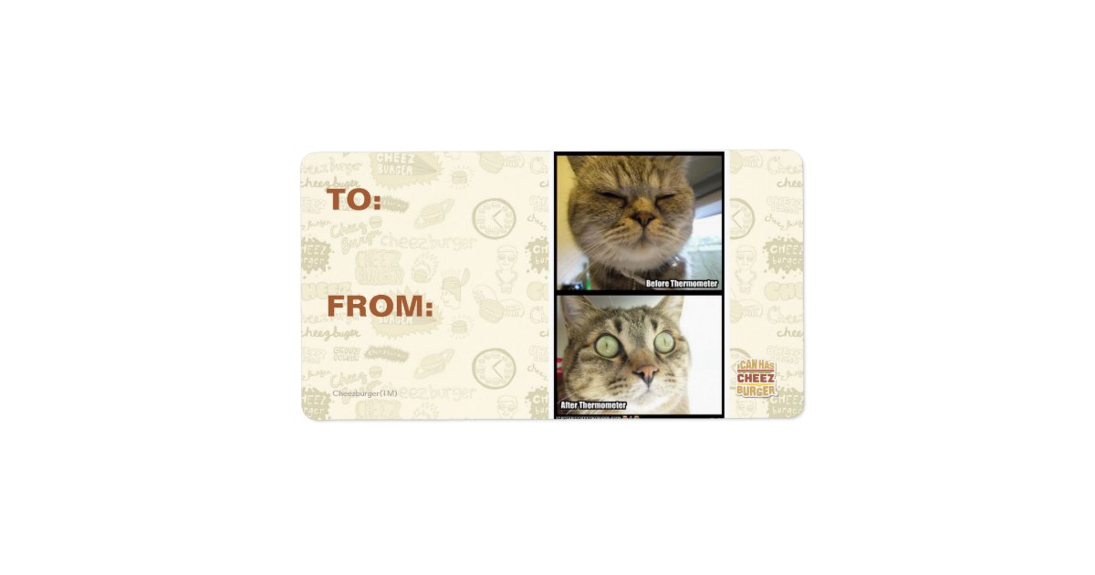 Thermometer Label | Zazzle