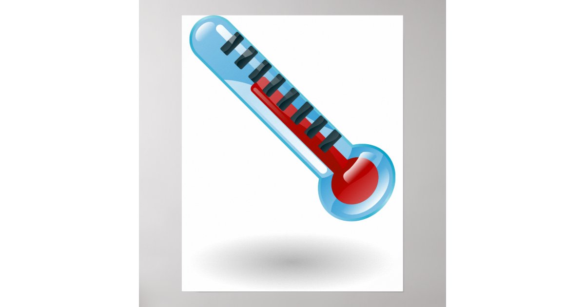 Thermometer Temperature Poster | Zazzle