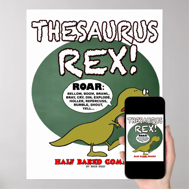 Thesaurus Rex Poster | Zazzle