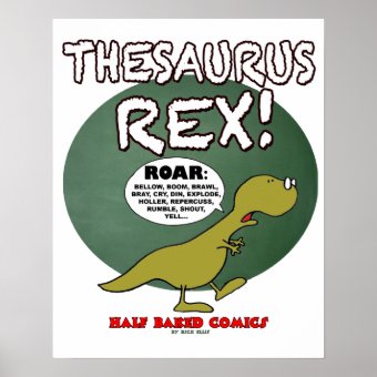 Thesaurus Rex Poster | Zazzle