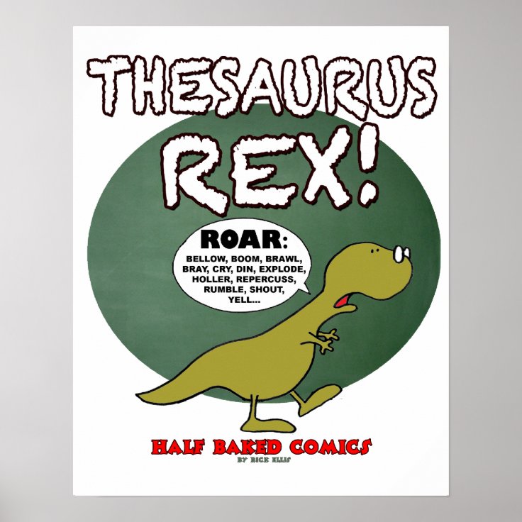 Thesaurus Rex Poster | Zazzle