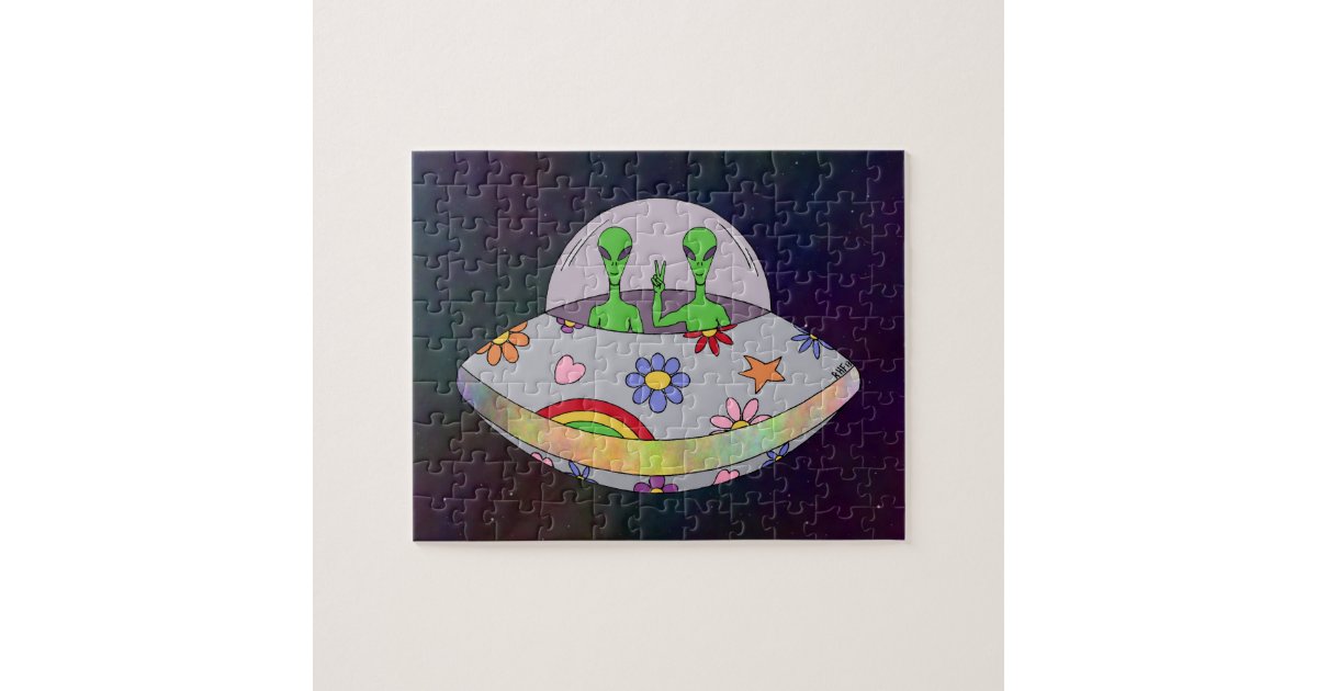They Come in Peace UFO Jigsaw Puzzle | Zazzle