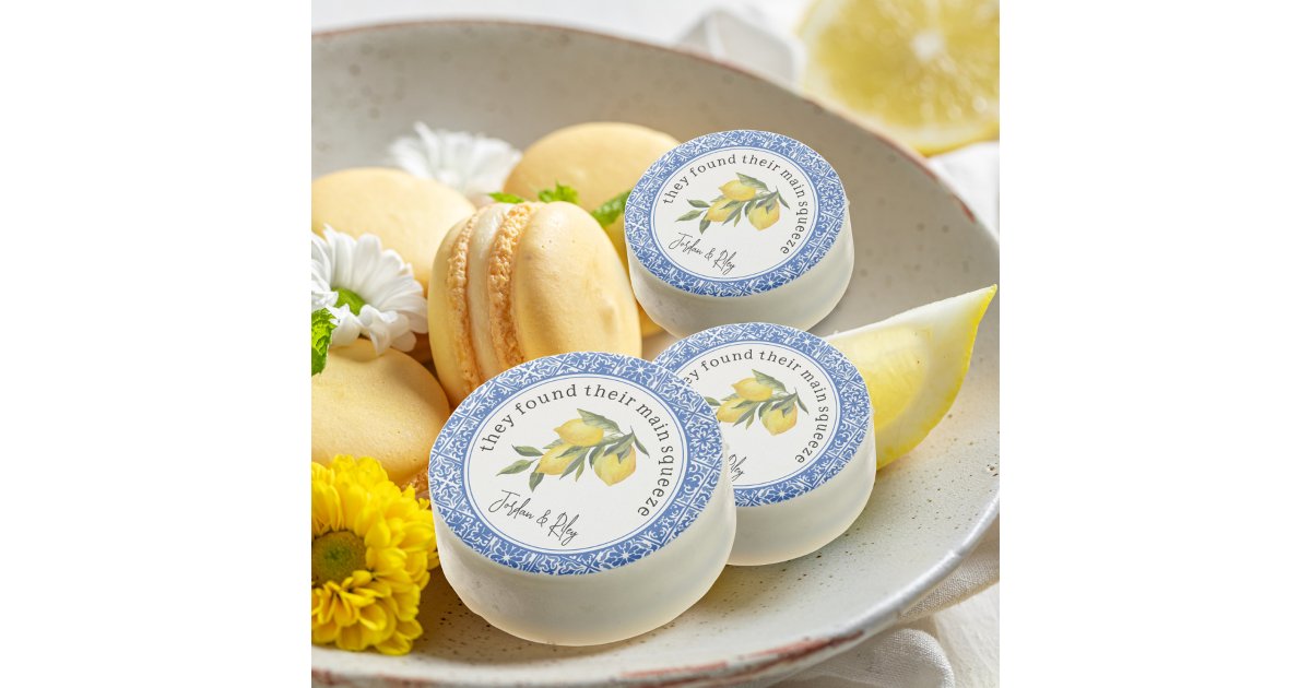 They Found Main Squeeze Lemon Tile Wedding Shower Chocolate Covered ...