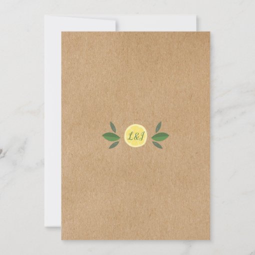 They Found Their Main Squeeze Lemon Couples Shower Invitation | Zazzle