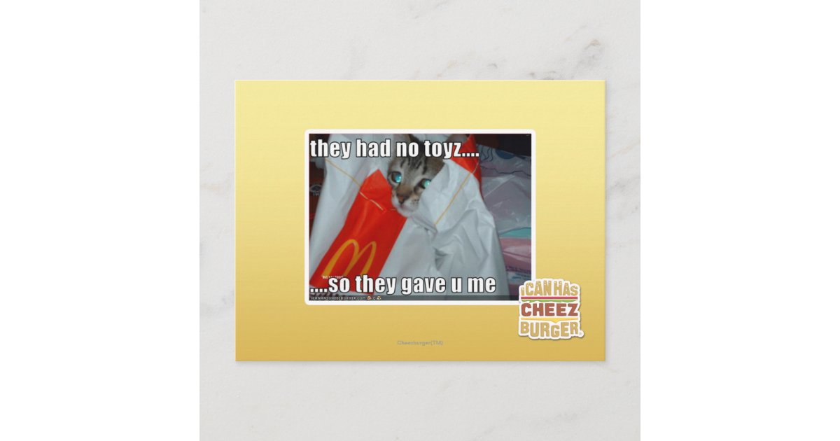 they had no toyz postcard | Zazzle