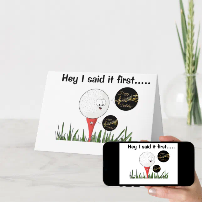 THEY MAY ARGUE OVER BUT WISH IS GOLFER'S HUMOR CARD | Zazzle