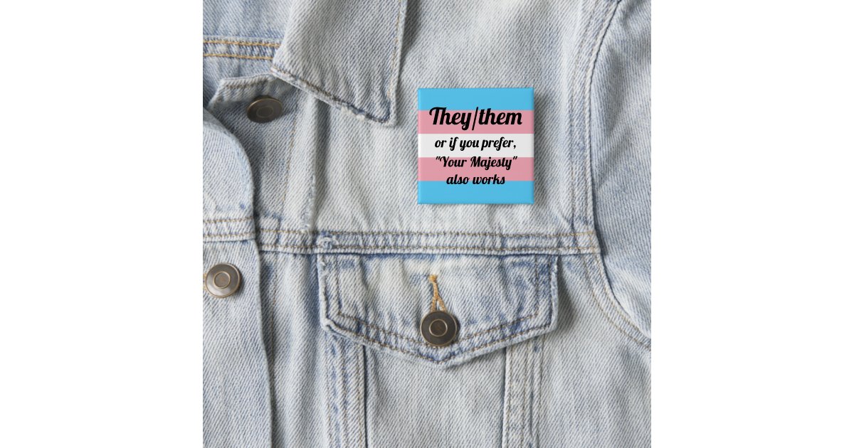 They/them Button | Zazzle