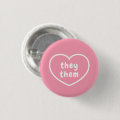 They Them Pronoun Button | Zazzle