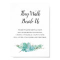 They Walk Beside Us Greenery Wedding Memorial Poster | Zazzle