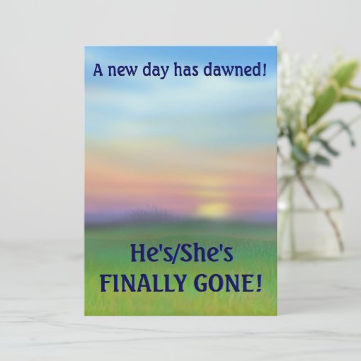 Theyre Finally Gone Divorce Party Invitation | Zazzle