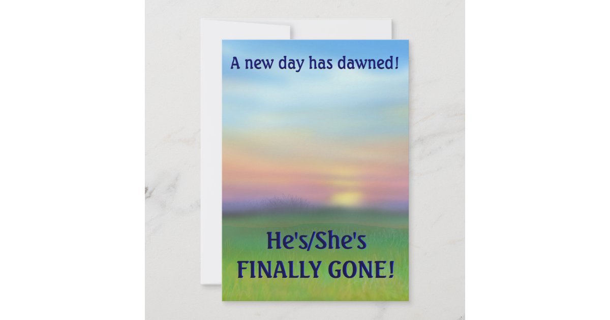 Theyre Finally Gone Divorce Party Invitation | Zazzle