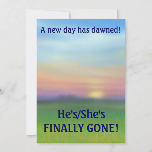 Theyre Finally Gone Divorce Party Invitation | Zazzle