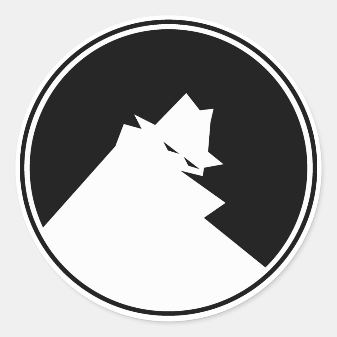 THIEF Negative Classic Round Sticker | Zazzle