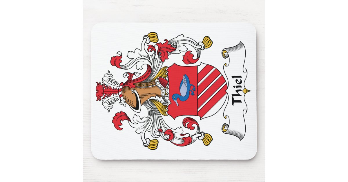 Thiel Family Crest Mouse Pad | Zazzle
