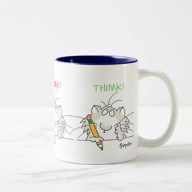 THIMK! by Boynton Two-Tone Coffee Mug | Zazzle
