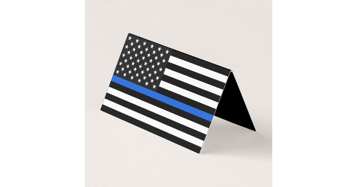 Thin Blue Line American Flag Memorial | Zazzle
