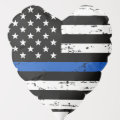 Thin Blue Line American Flag Police Balloon | Zazzle