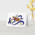 Thin Blue Line Angel Card | Zazzle