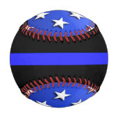 Thin Blue Line Big Stars and Stripes Baseball | Zazzle