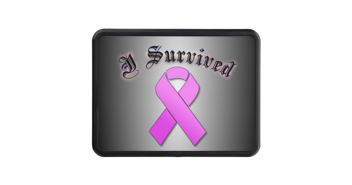 Thin Blue Line Cancer Ribbon Hitch Cover | Zazzle