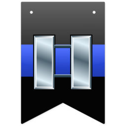 Thin Blue Line Captain Promotion Bunting Flags | Zazzle