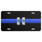 Thin Blue Line License Plate | Zazzle.com