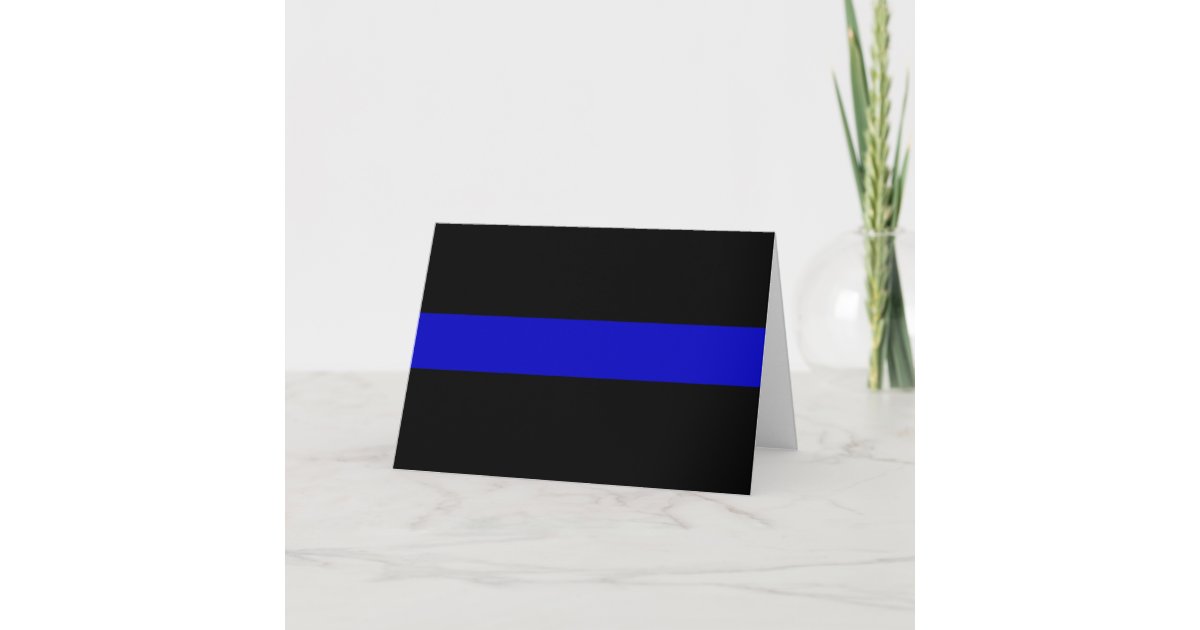 Thin Blue Line Card | Zazzle