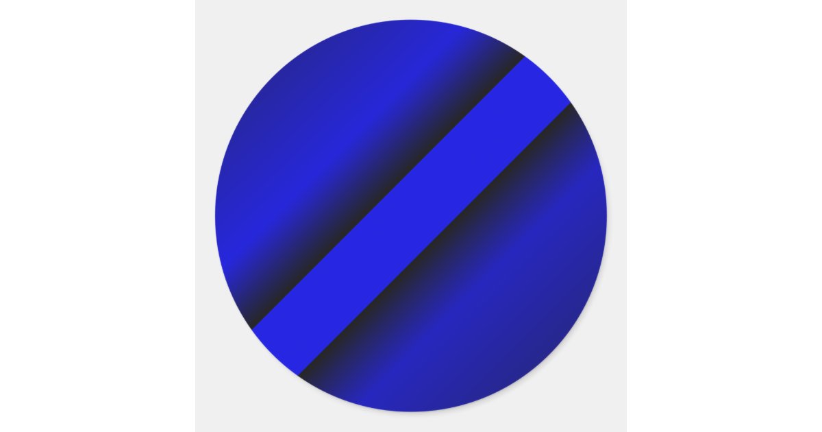 Thin Blue Line Classic Round Sticker | Zazzle