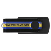 Thin Blue Line Crime Scene Do Not Enter USB Flash Drive | Zazzle