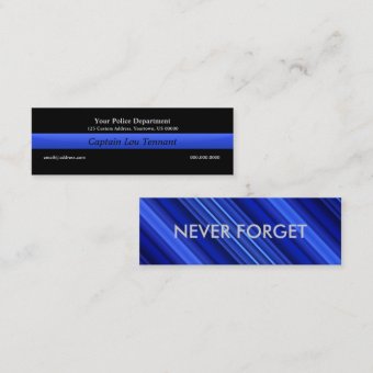 Thin Blue Line Custom Business Cards | Zazzle